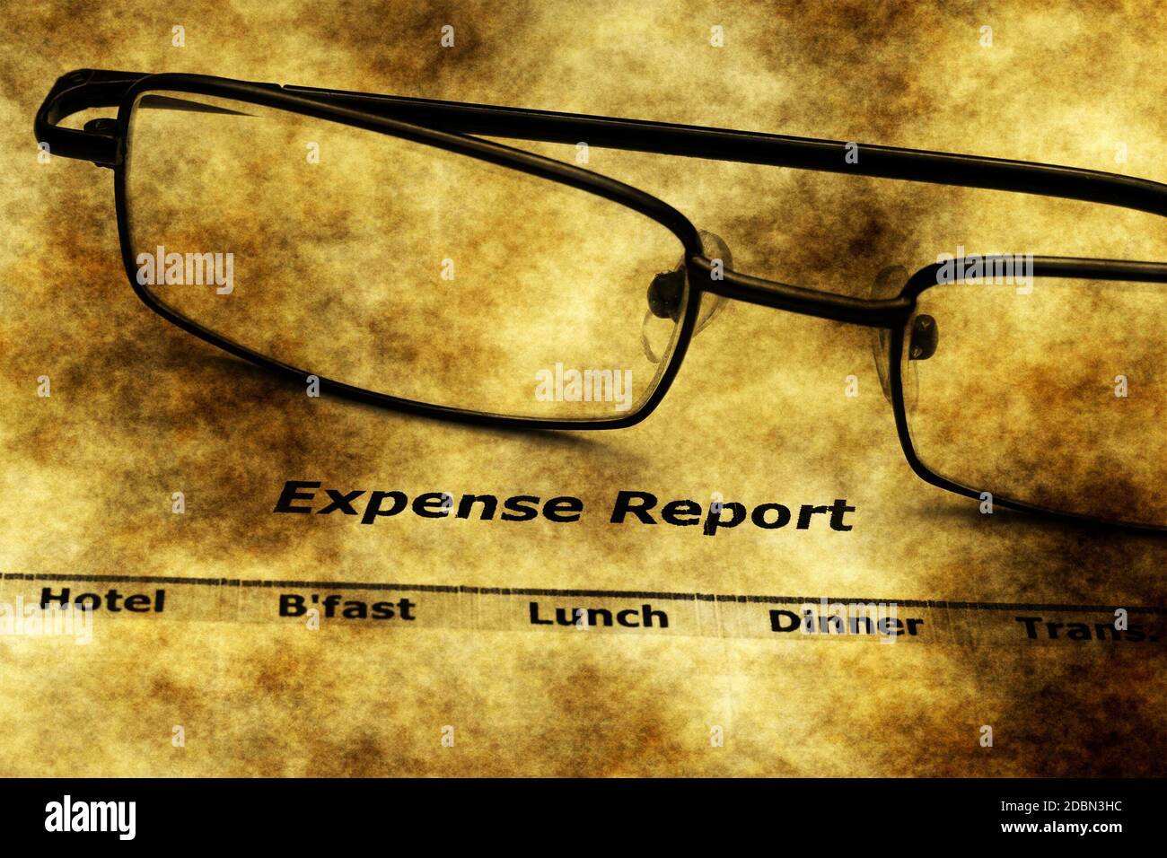 Expense report grunge concept Stock Photo - Alamy
