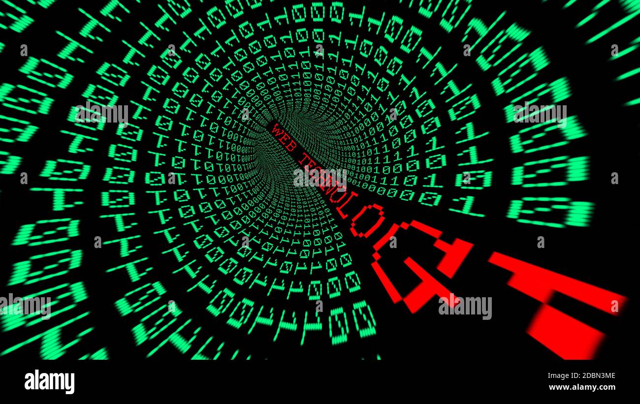 Web technology data tunnel Stock Photo - Alamy