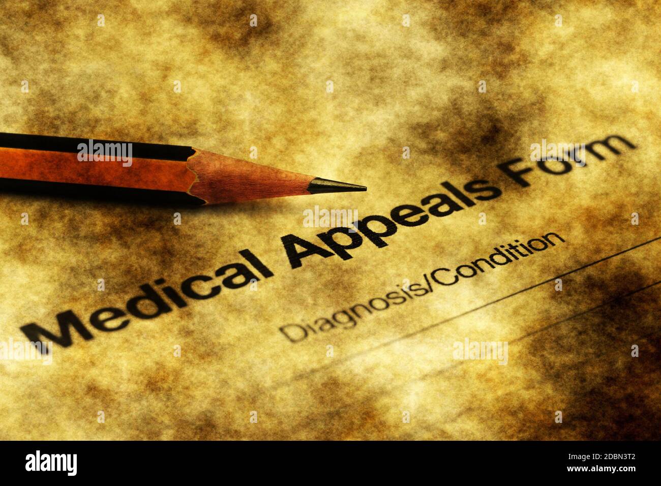 Medical appeals form grunge concept Stock Photo - Alamy