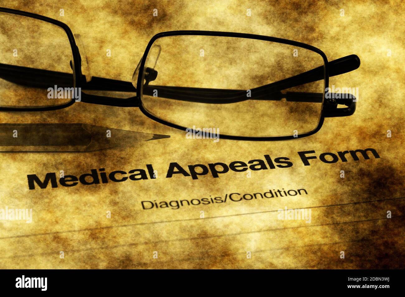 Medical appeals form grunge concept Stock Photo - Alamy