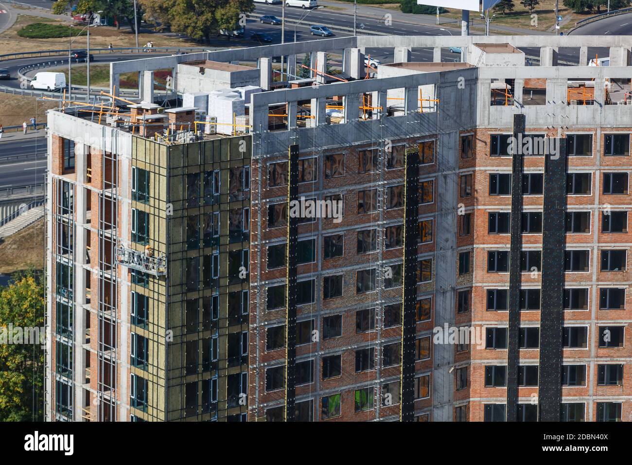 construction site, top view crane Stock Photo - Alamy