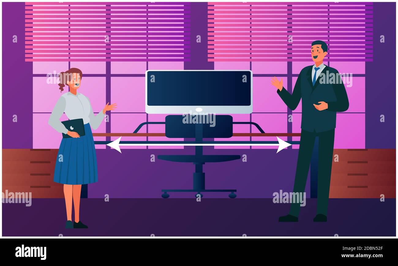 employee are meeting in office with social distancing Stock Photo - Alamy employee are meeting in office with social distancing Stock Photo - Alamy