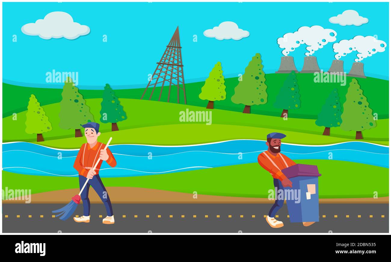 Road sweeper brush cleaning Cut Out Stock Images & Pictures - Alamy