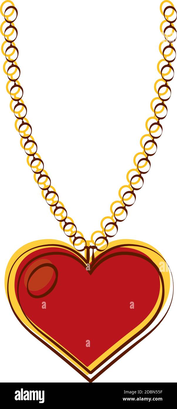 Isolated romantic heart jewel red love icon- Vector Stock Vector Image ...