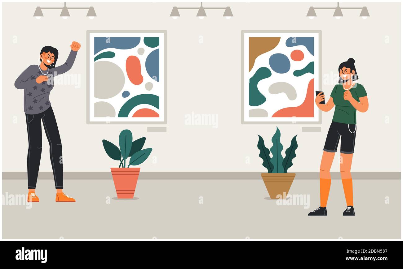two girls are dancing at home Stock Photo - Alamy