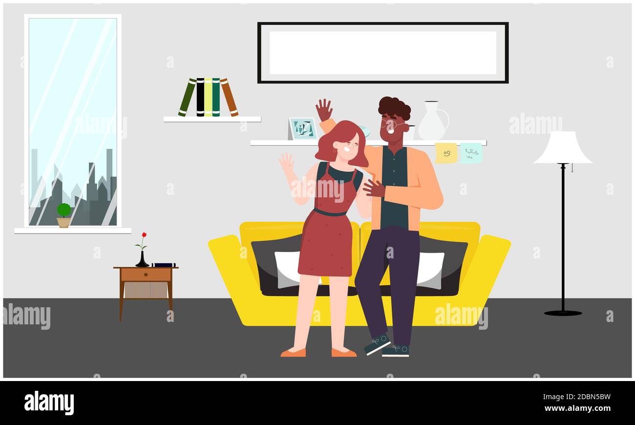 couple is dancing at home Stock Photo - Alamy