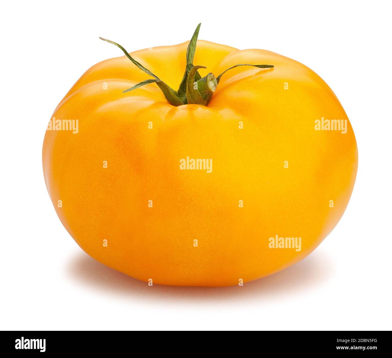 yellow tomato path isolated on white Stock Photo - Alamy