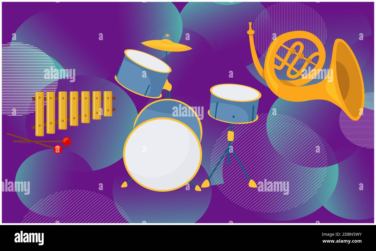 Urban musical instruments Cut Out Stock Images & Pictures - Alamy