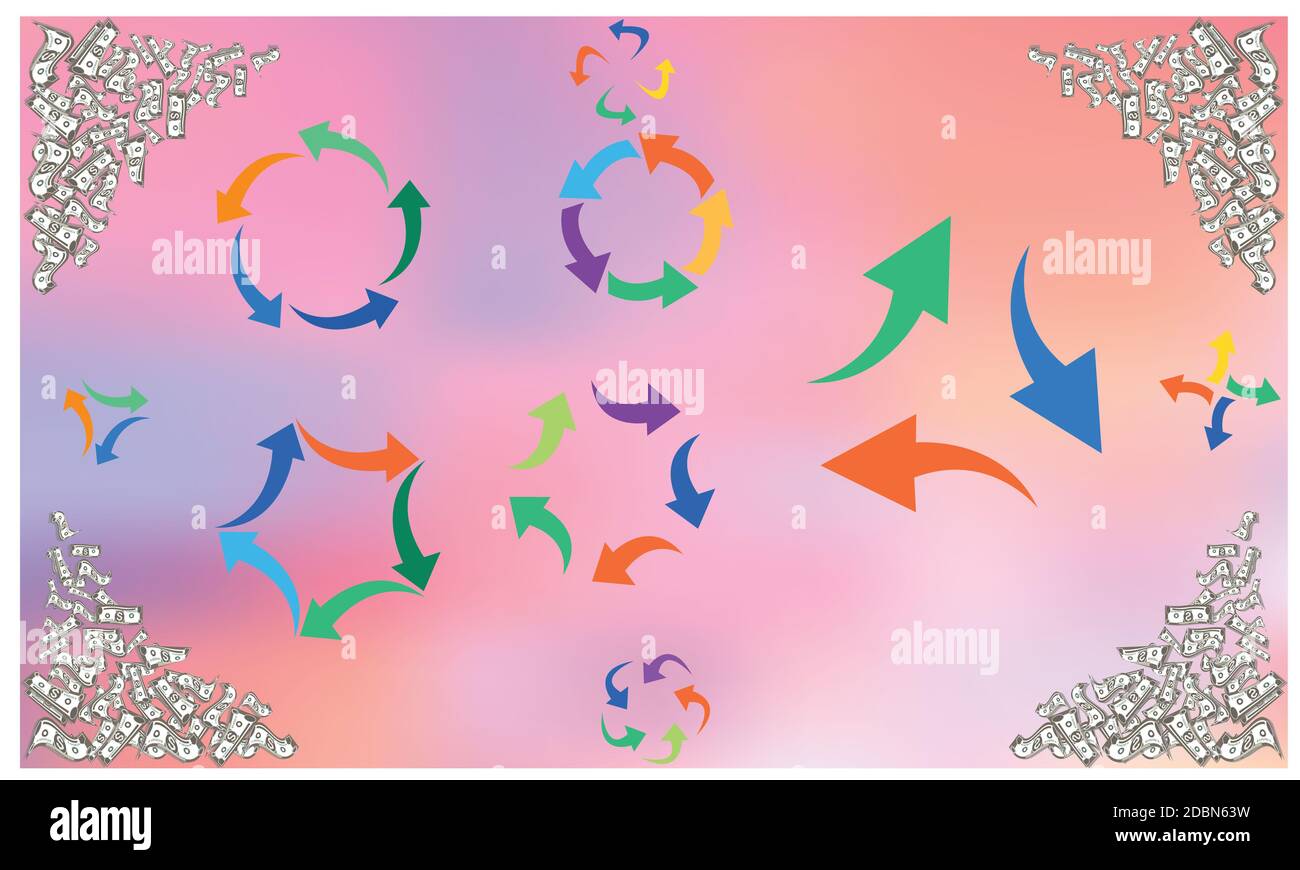 amazing arrow different designs showing continuity of cycle diagrams ...