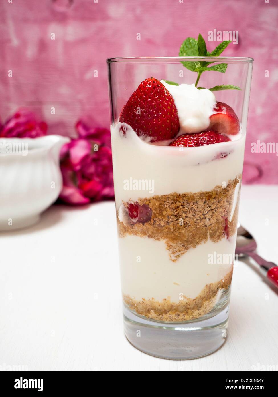 Close-up of a healthy fruity meal Stock Photo - Alamy