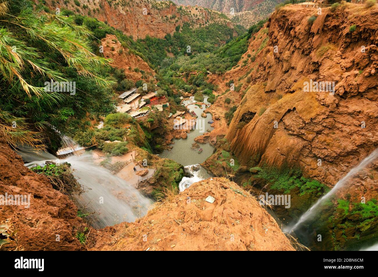 Ouzoud Waterfalls located in the Grand Atlas village of Tanaghmeilt, in ...