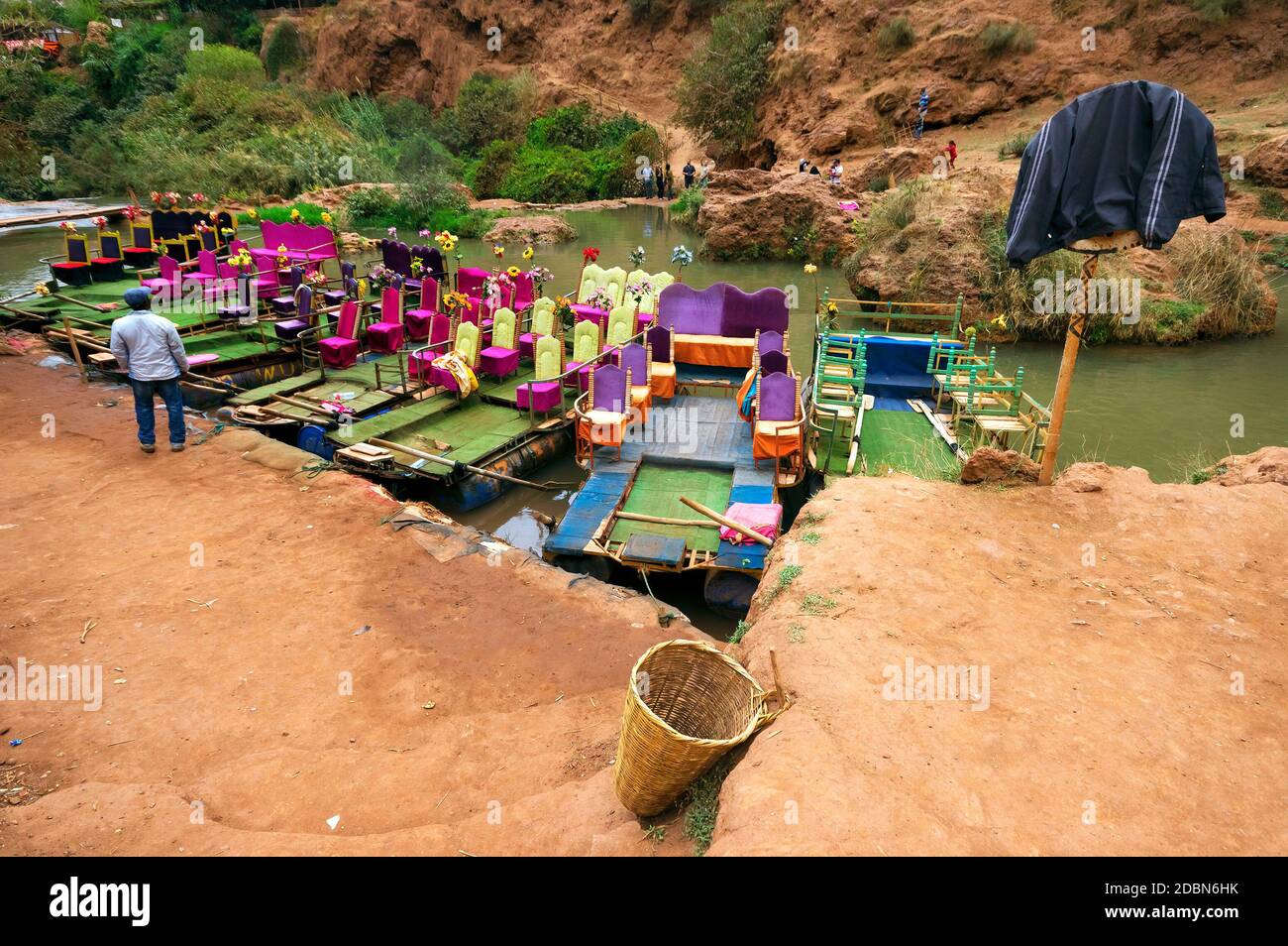 Ouzoud Waterfalls located in the Grand Atlas village of Tanaghmeilt, in ...