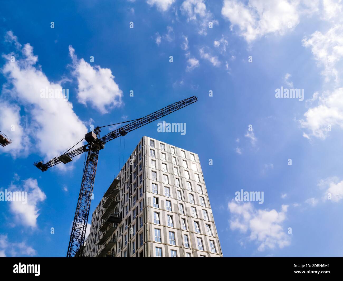 Big construction site A big construction site with cranes Stock Photo ...