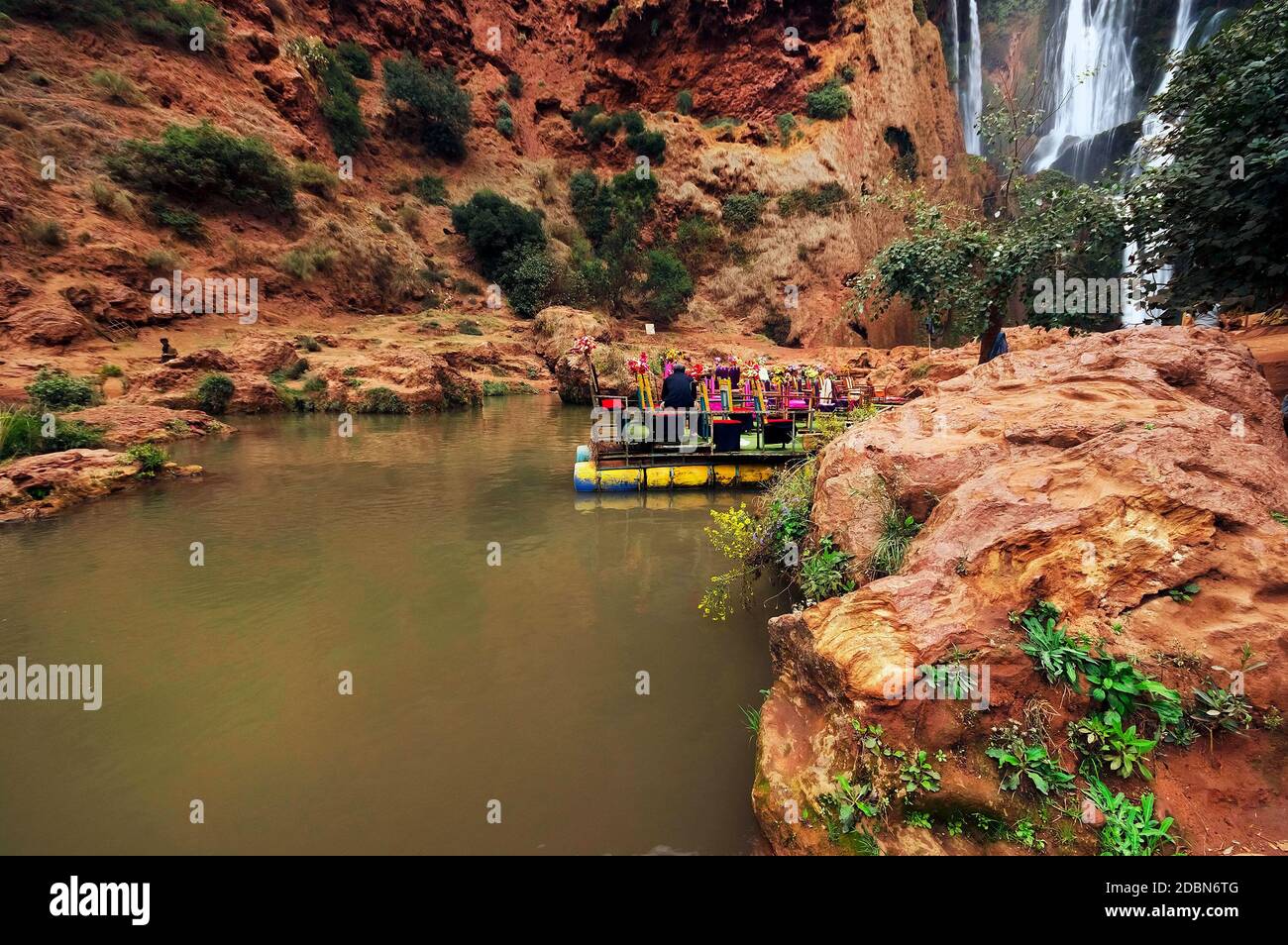 Ouzoud Waterfalls located in the Grand Atlas village of Tanaghmeilt, in ...