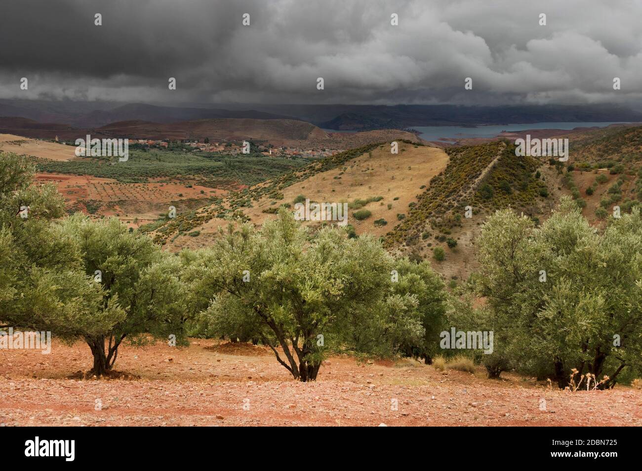 Alpine landscape in Atlas Mountains, Morocco, Africa Stock Photo - Alamy