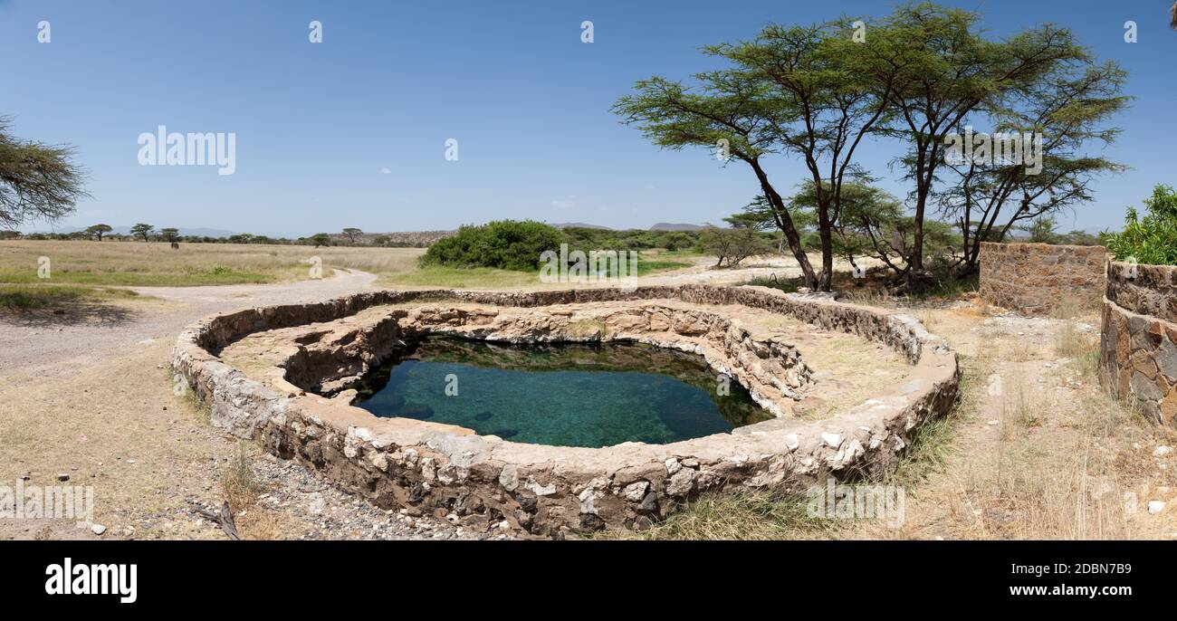 The place named Buffalo Spring in the Samburu National Park Stock Photo ...