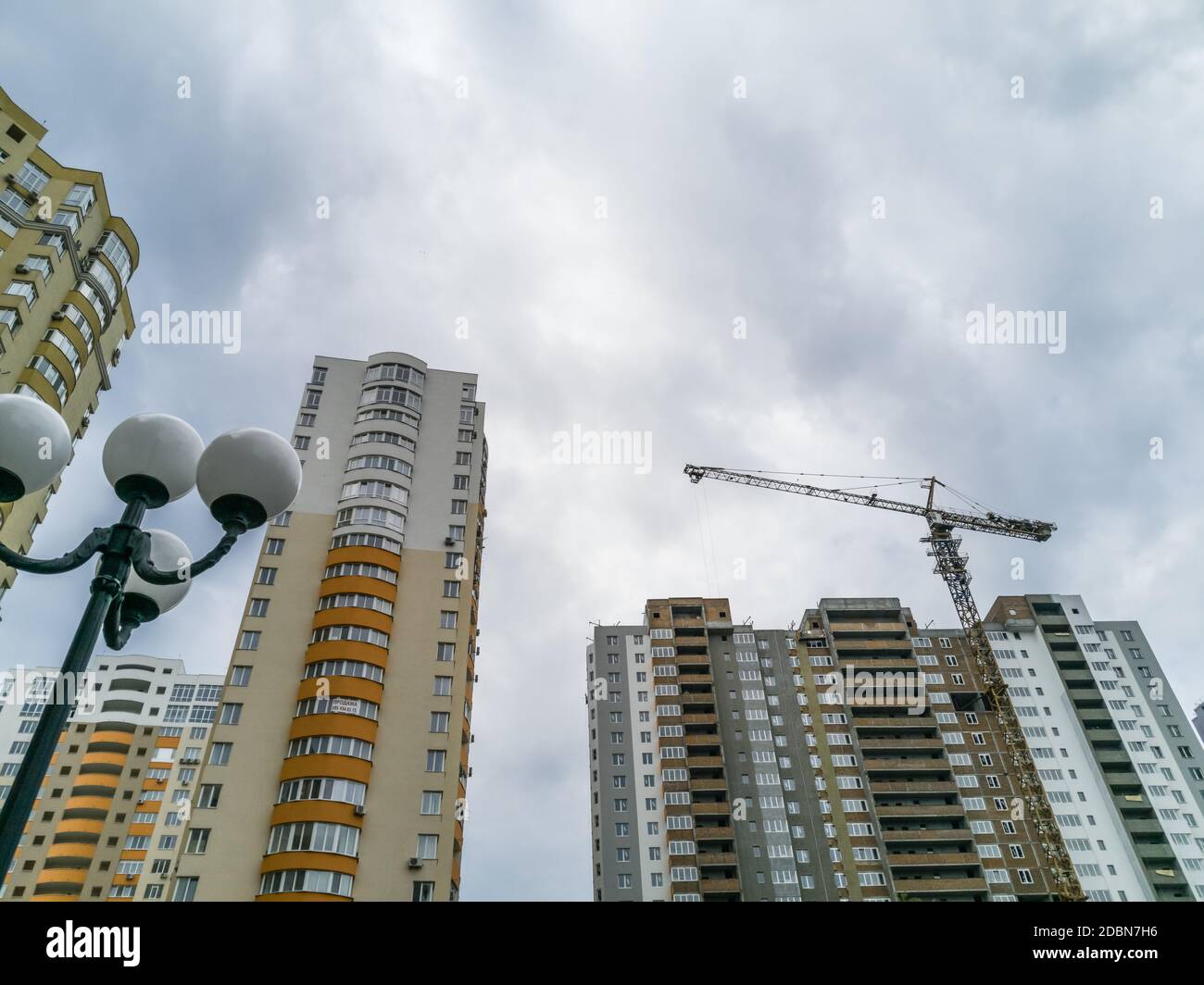 Big construction site A big construction site with cranes Stock Photo ...