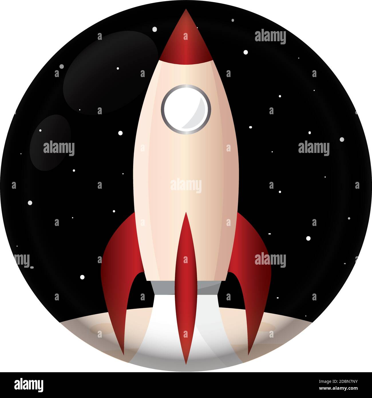 Isolated Space rocket red logo icon - Vector Stock Vector Image & Art ...