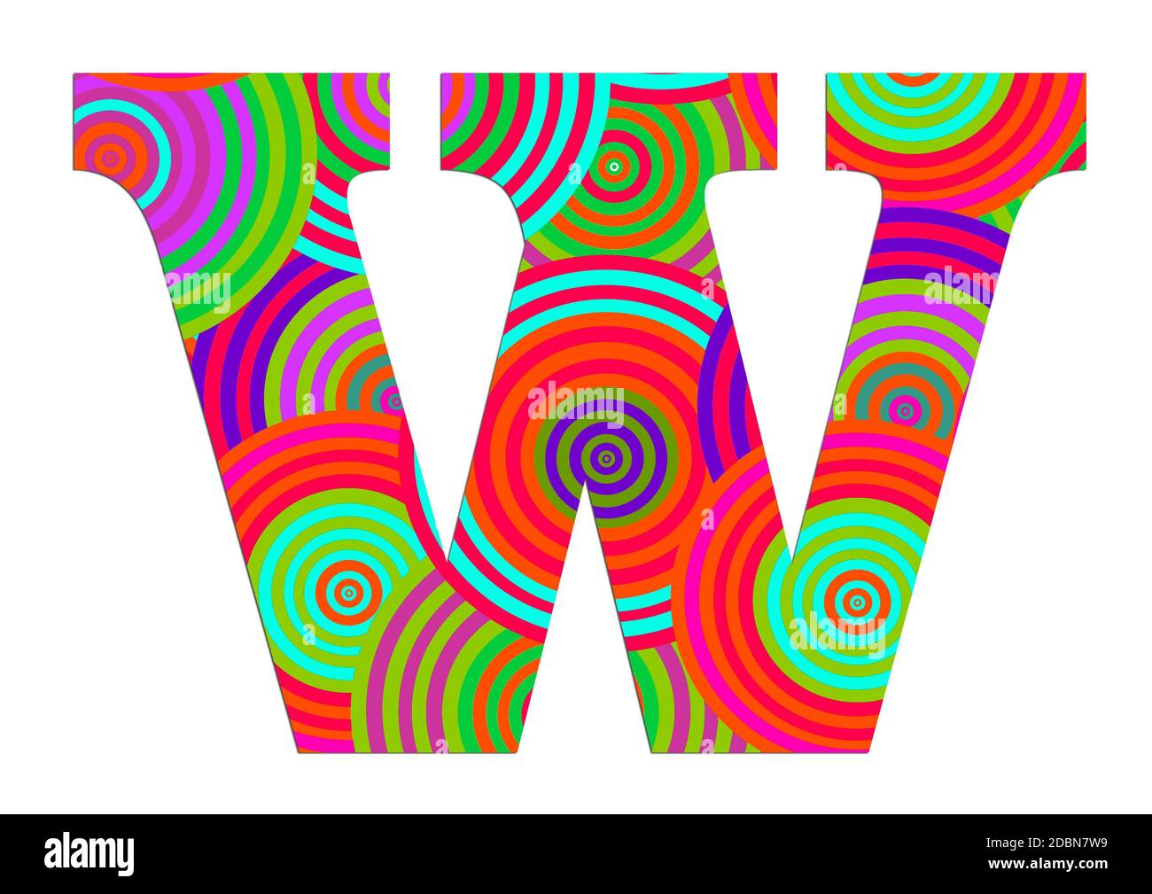 W typography font letter type hi-res stock photography and images - Alamy