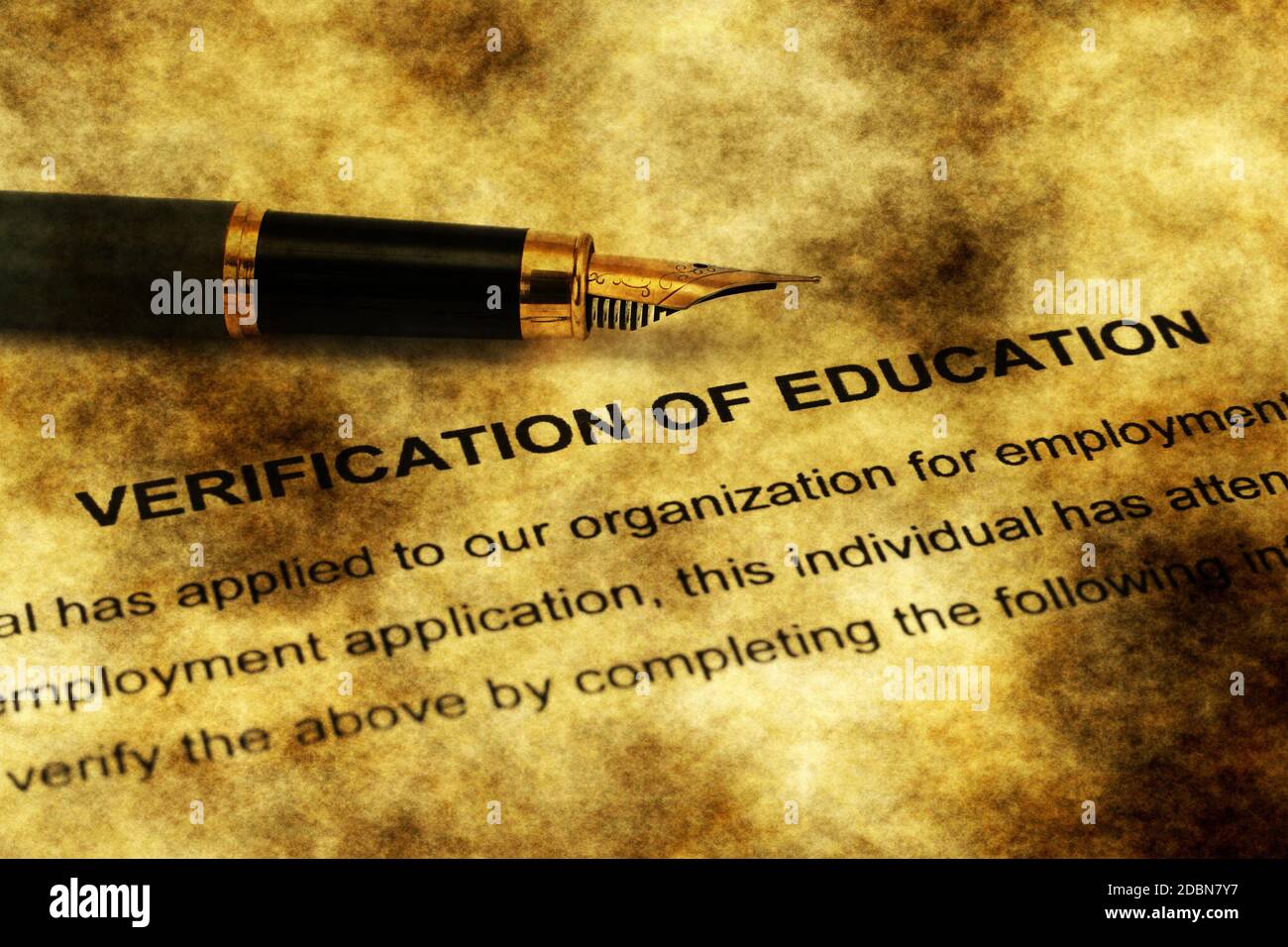 Verification of education hi-res stock photography and images - Alamy