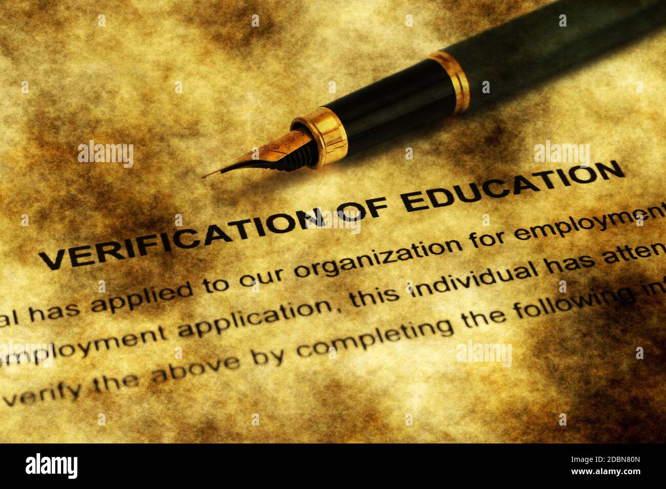 Verification of education hi-res stock photography and images - Alamy