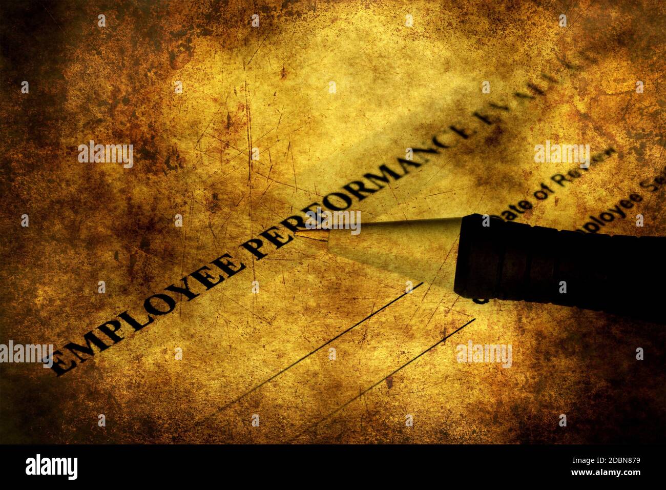 Employee performance evaluation grunge concept Stock Photo - Alamy