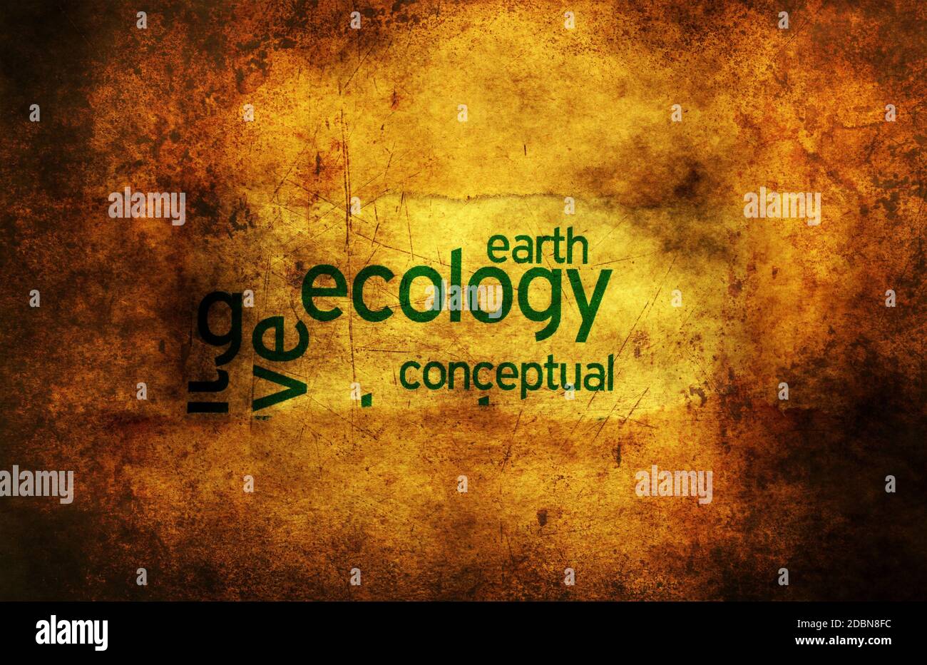 Ecology earth grunge concept Stock Photo - Alamy