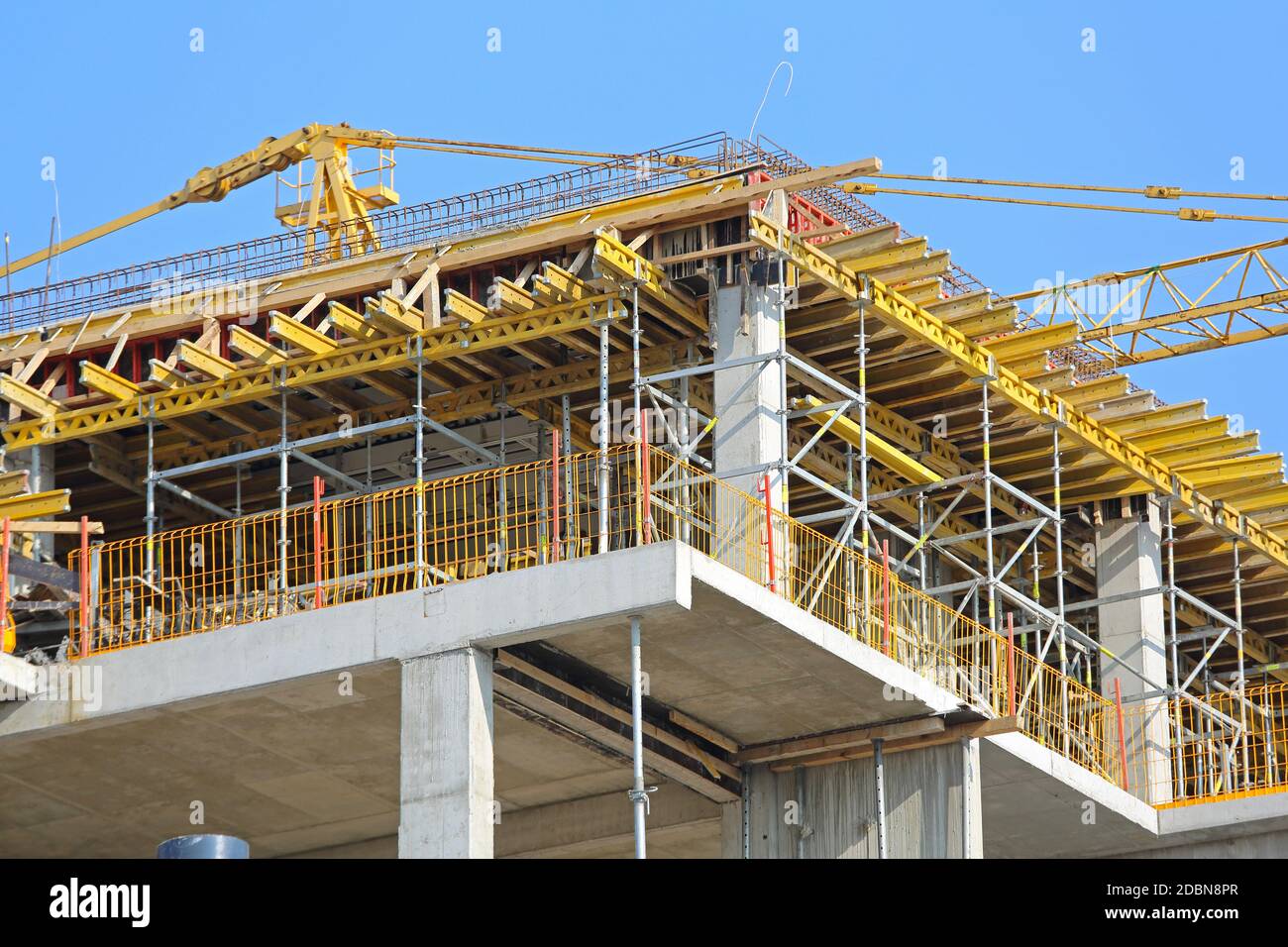 Construction Site of New Skyscraper Building Industry Stock Photo - Alamy