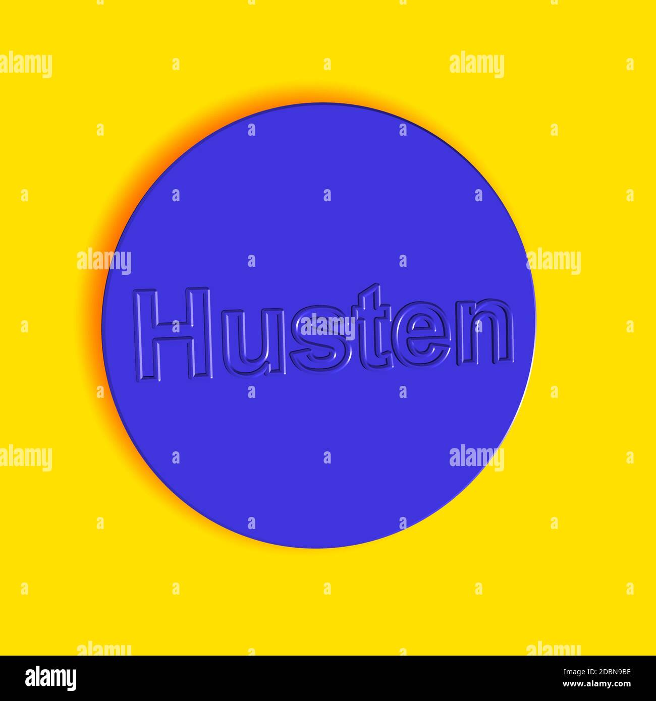 cough - Word or text as 3D illustration, 3D rendering Stock Photo - Alamy