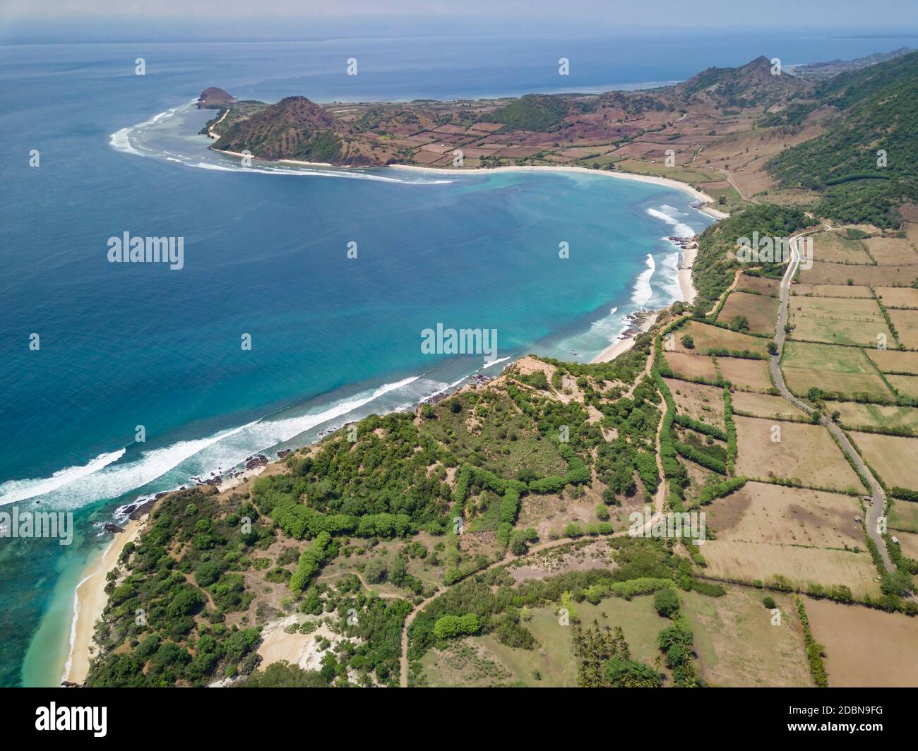 Aerial view ofÃ‚Â SumbawaÃ‚Â island, Indonesia Stock Photo - Alamy