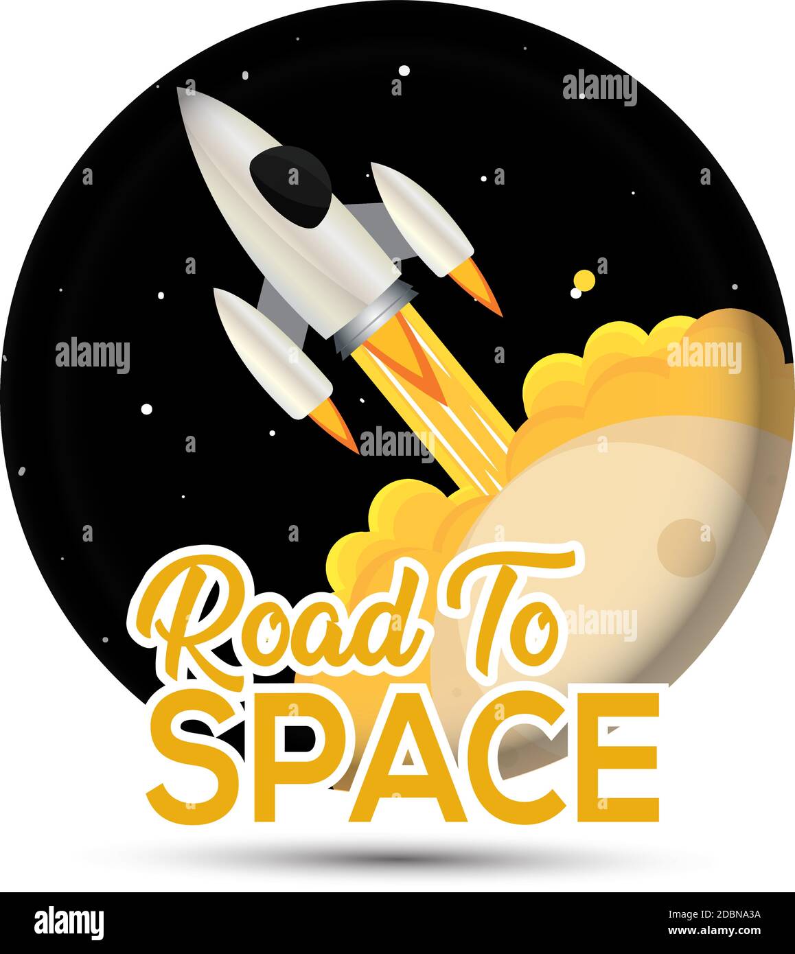 Silver Space Shuttle Logo