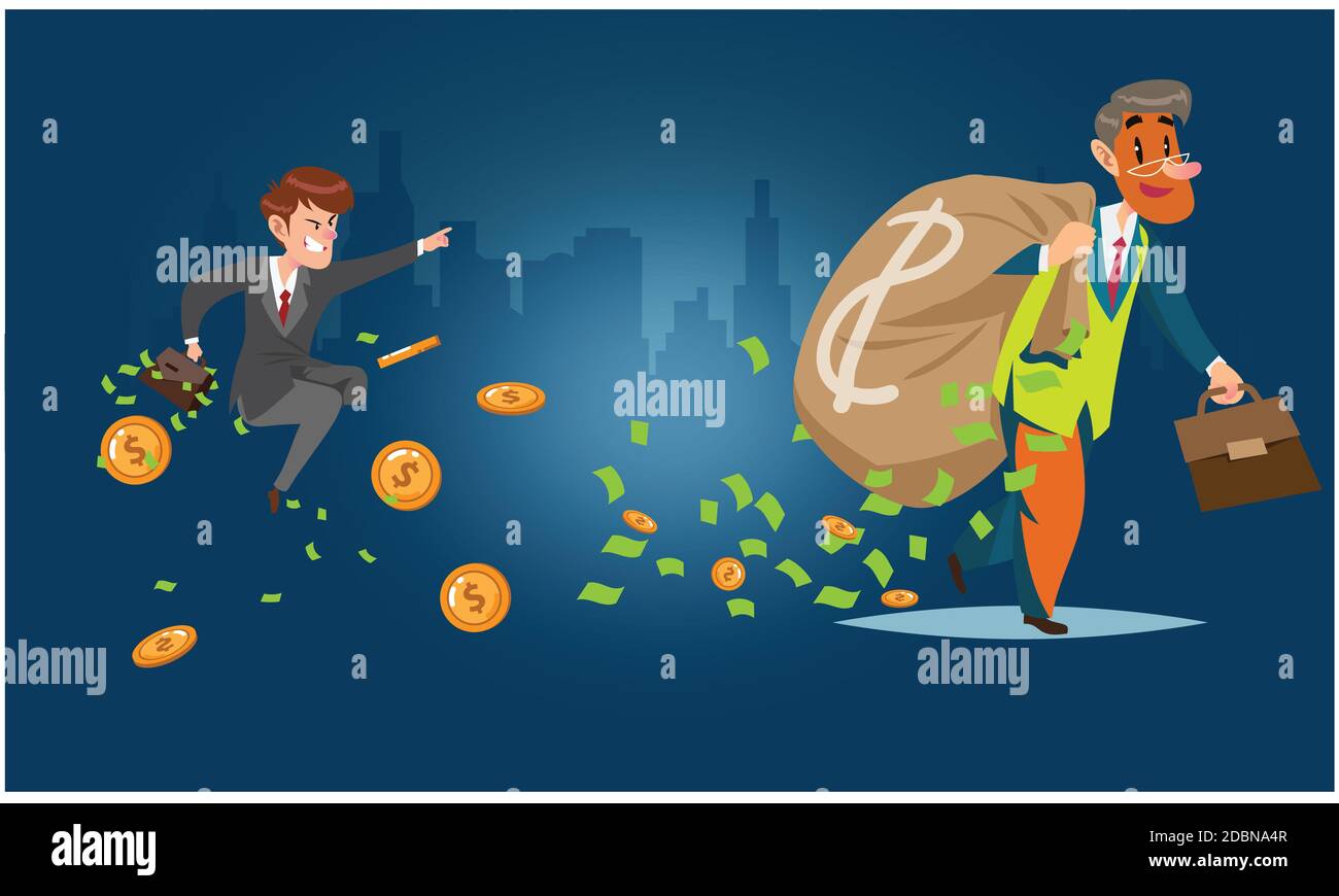 everyone is running for earning money from others in business Stock ...