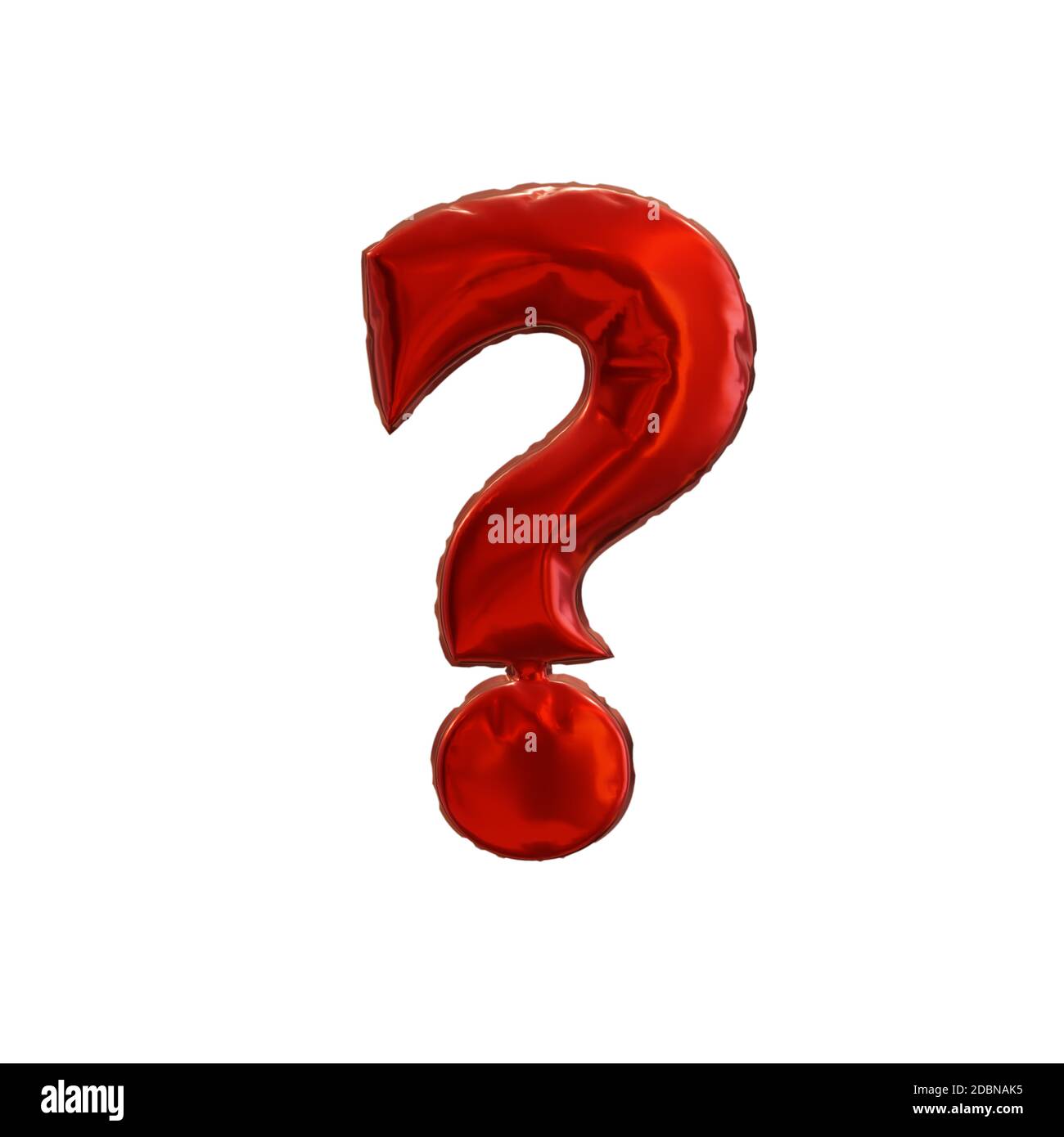 Red balloon question mark on a white background, 3d rendering Stock ...