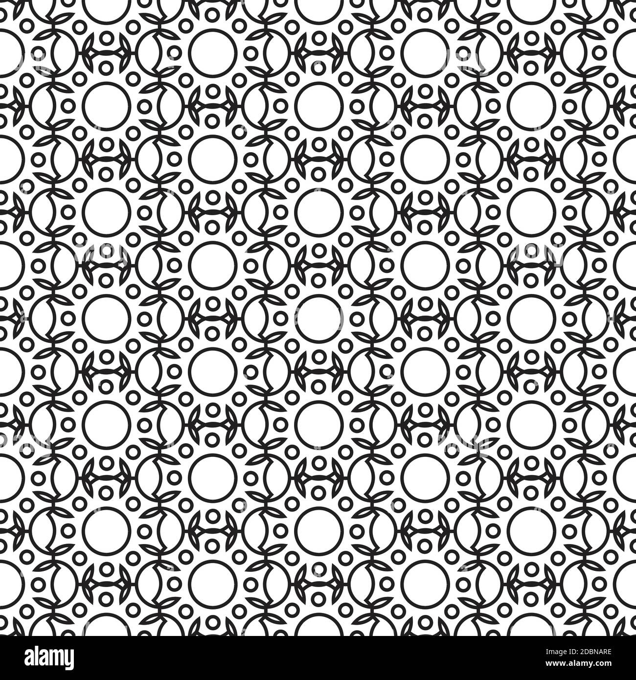 Abstract Minimalistic Seamless Pattern With Repeating Geometric Structure In Monochrome Style