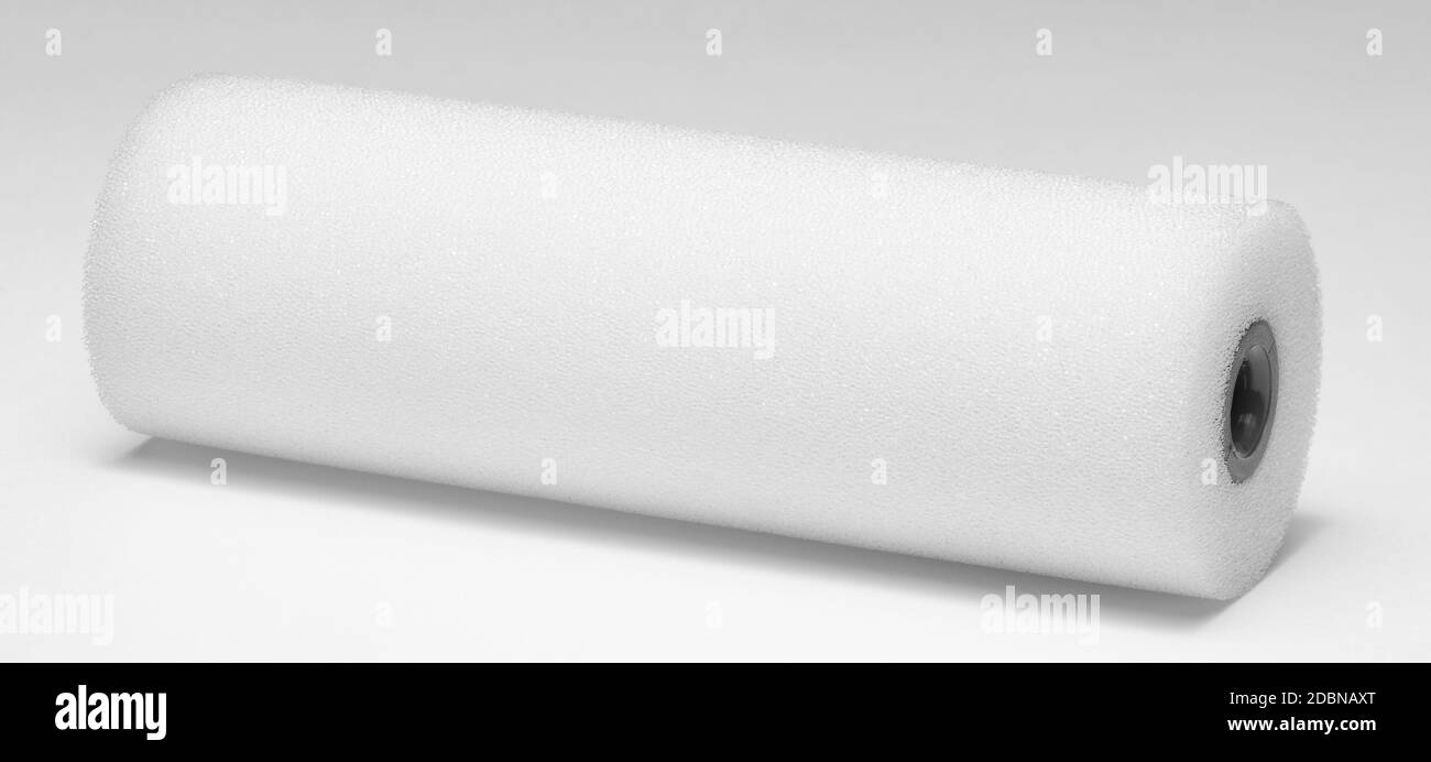 studio photography of a paint roller in light back with shadow Stock ...