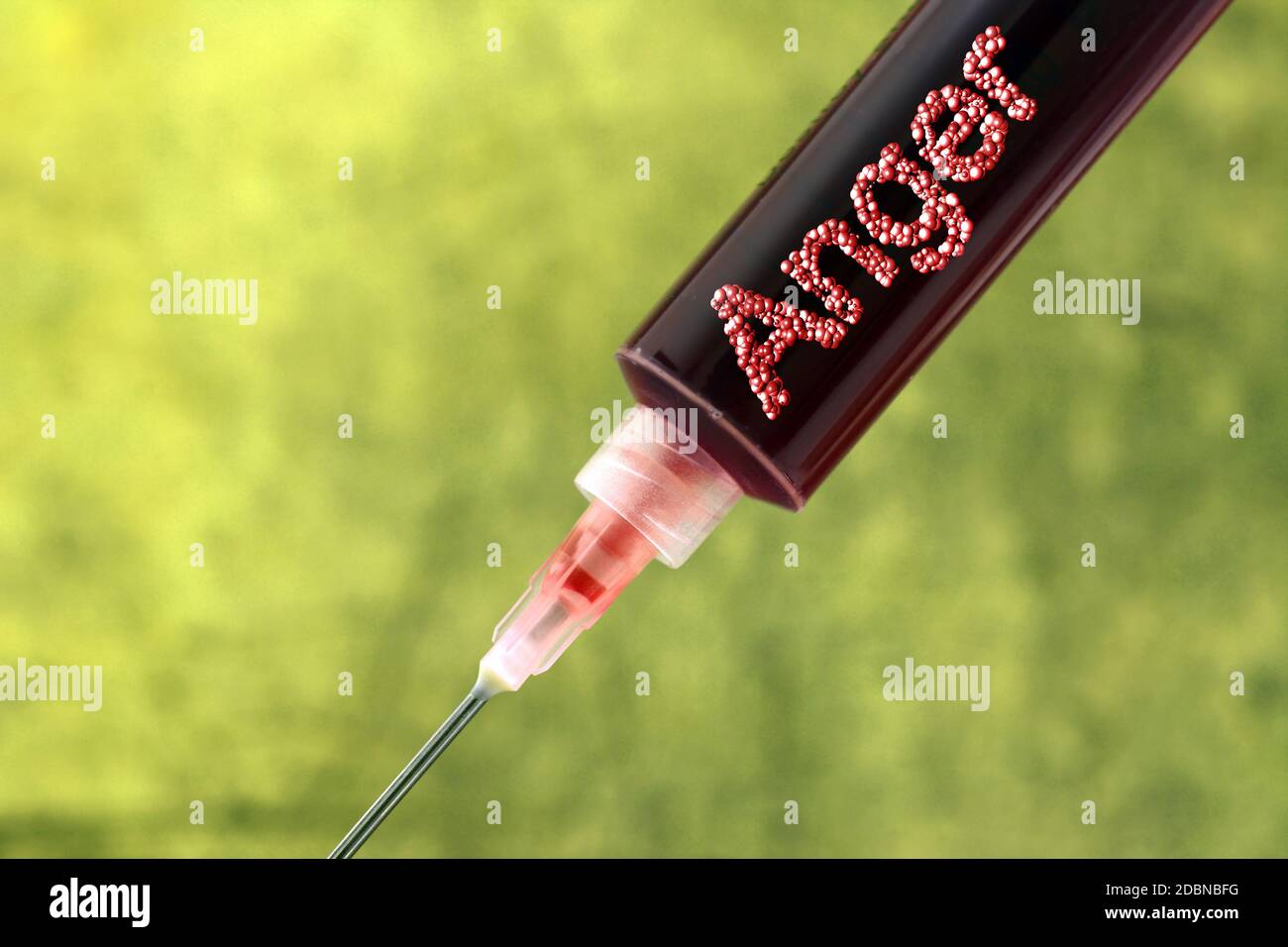 Loading anger on syringe concept Stock Photo - Alamy