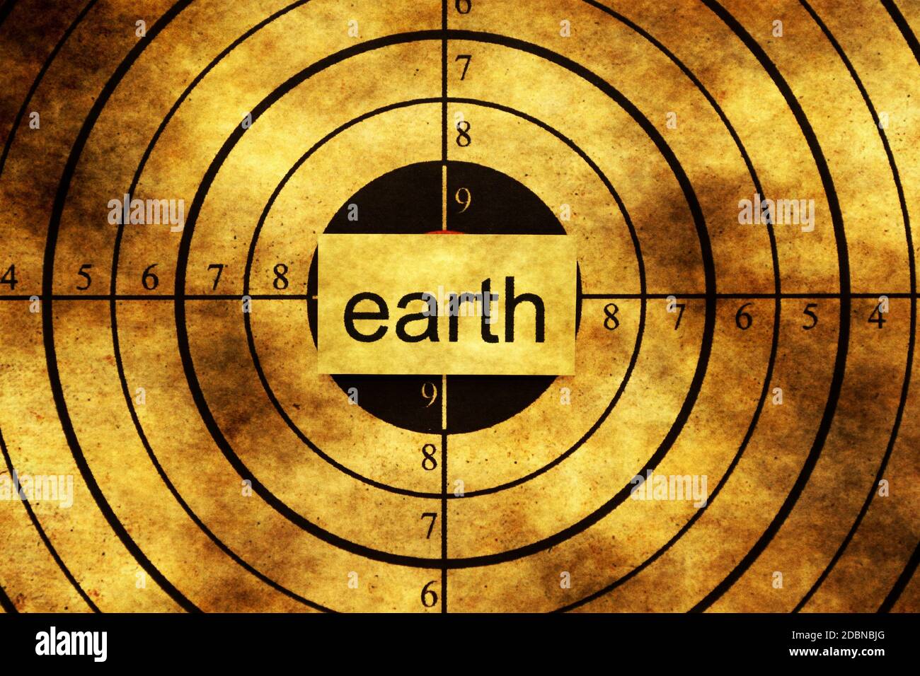 Earth grunge target Stock Photo - Alamy