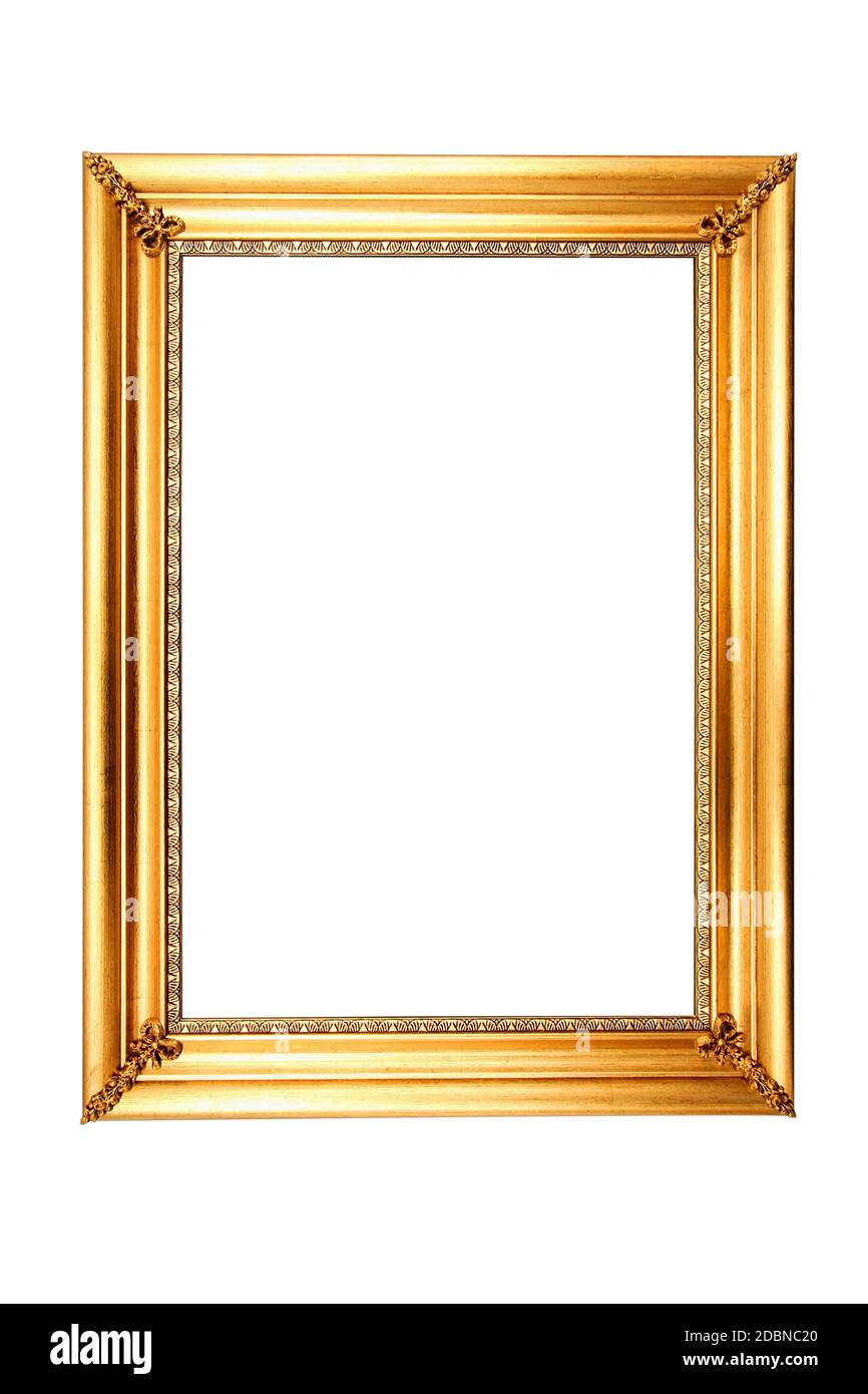 Rectangular old frame isolated included clipping path hi-res stock ...