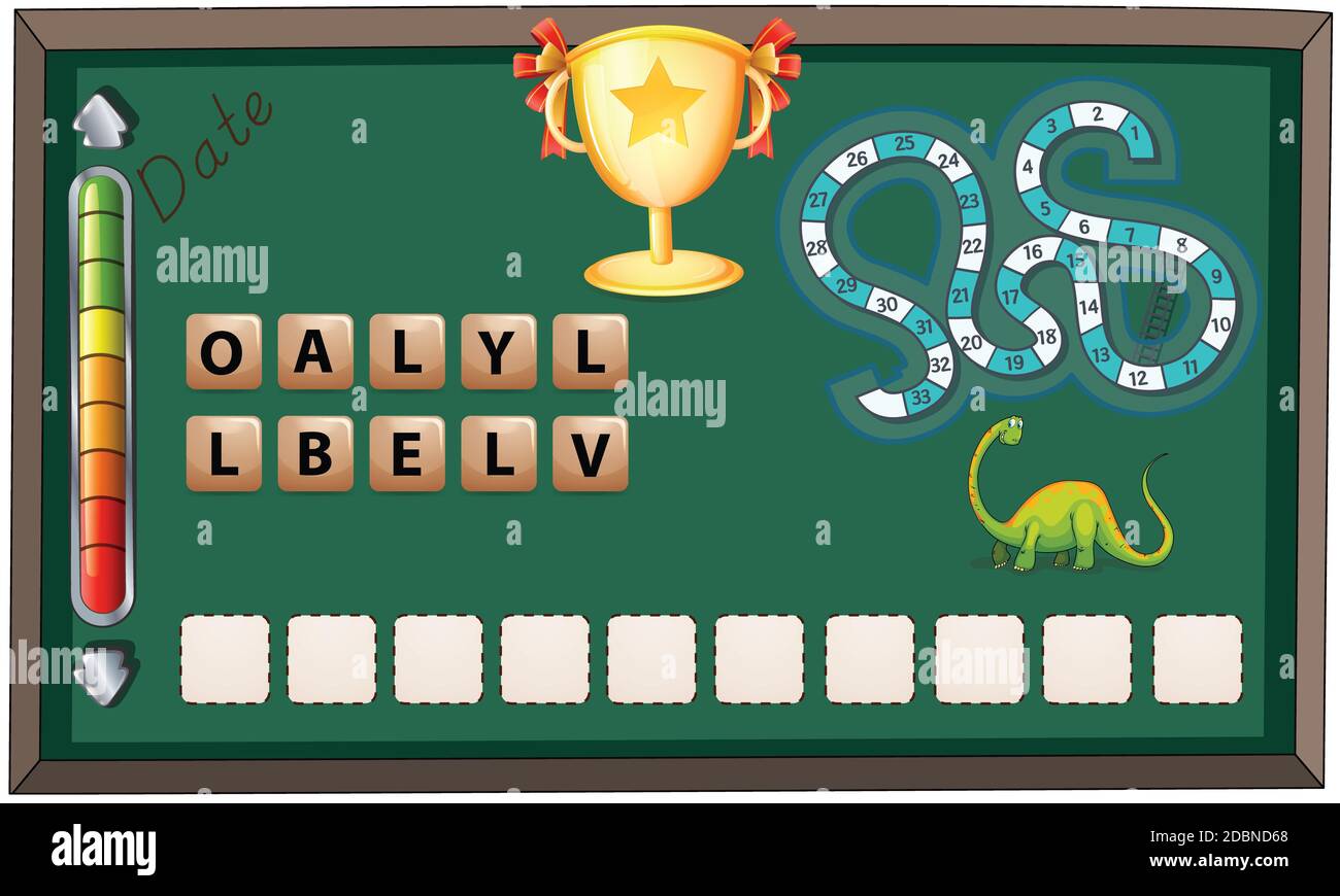 classroom board with abstract design and puzzle Stock Photo - Alamy