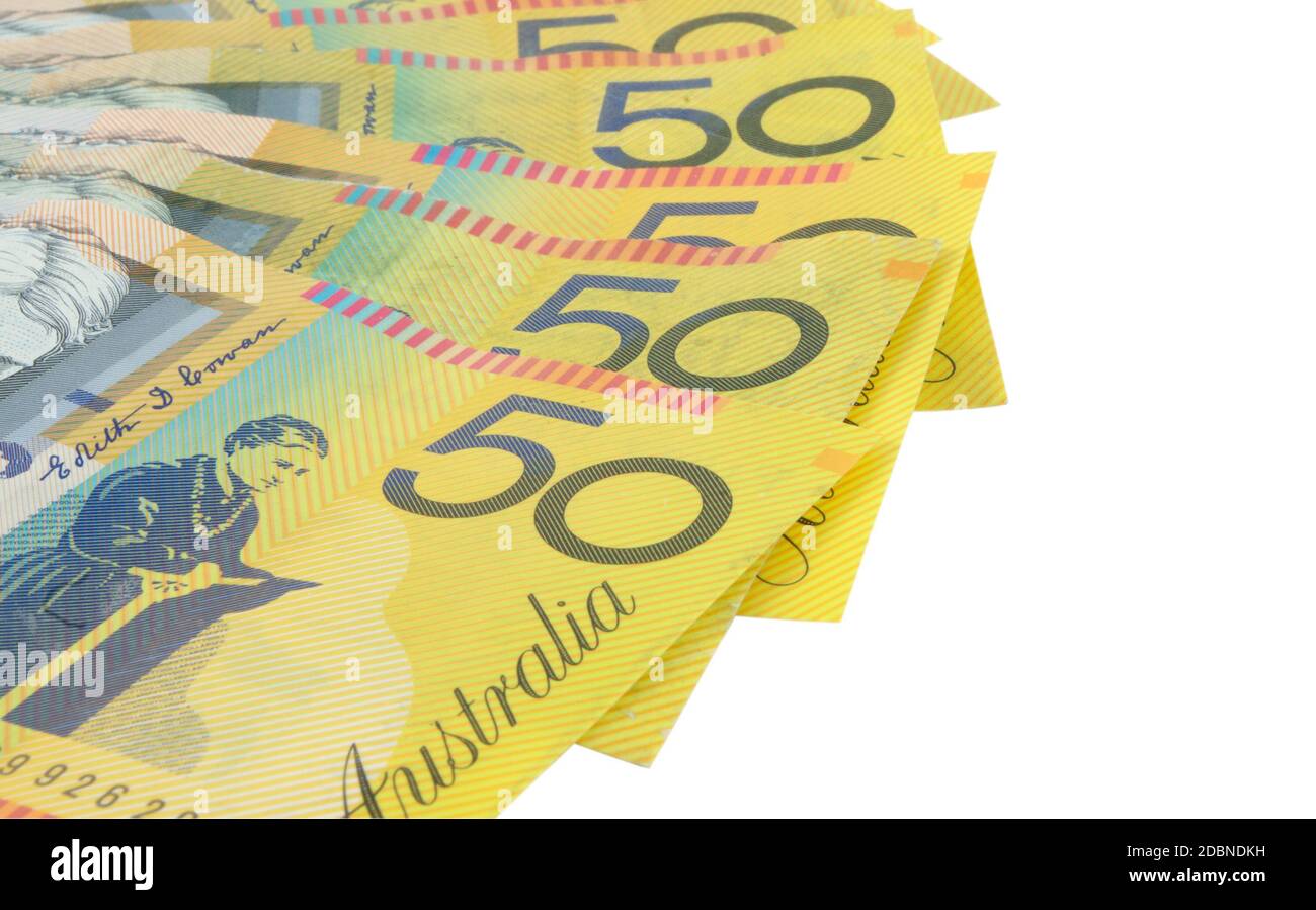 Australian $50 note and paper hi-res stock photography and images - Alamy