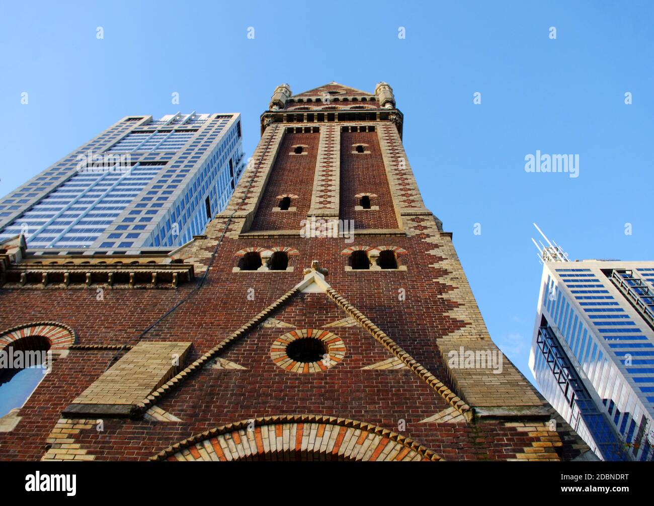 beautiful different style buildings in Melbourne Stock Photo - Alamy