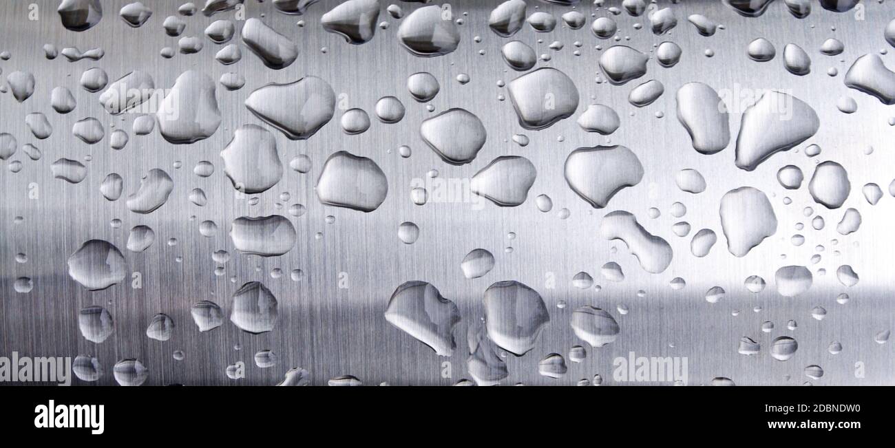 closeup of metalic texture with water drops Stock Photo - Alamy