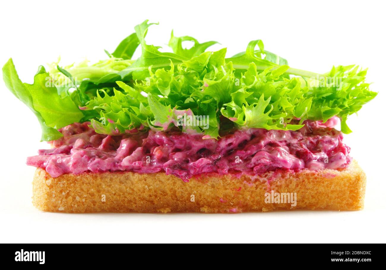 healthy sandwich with red cabbage Stock Photo - Alamy