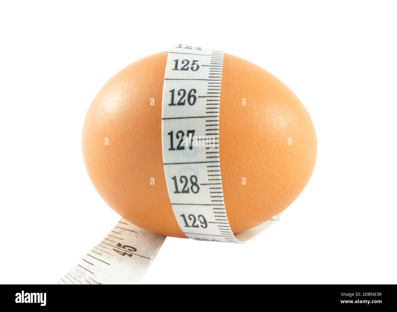 egg with meter isolated on white Stock Photo - Alamy