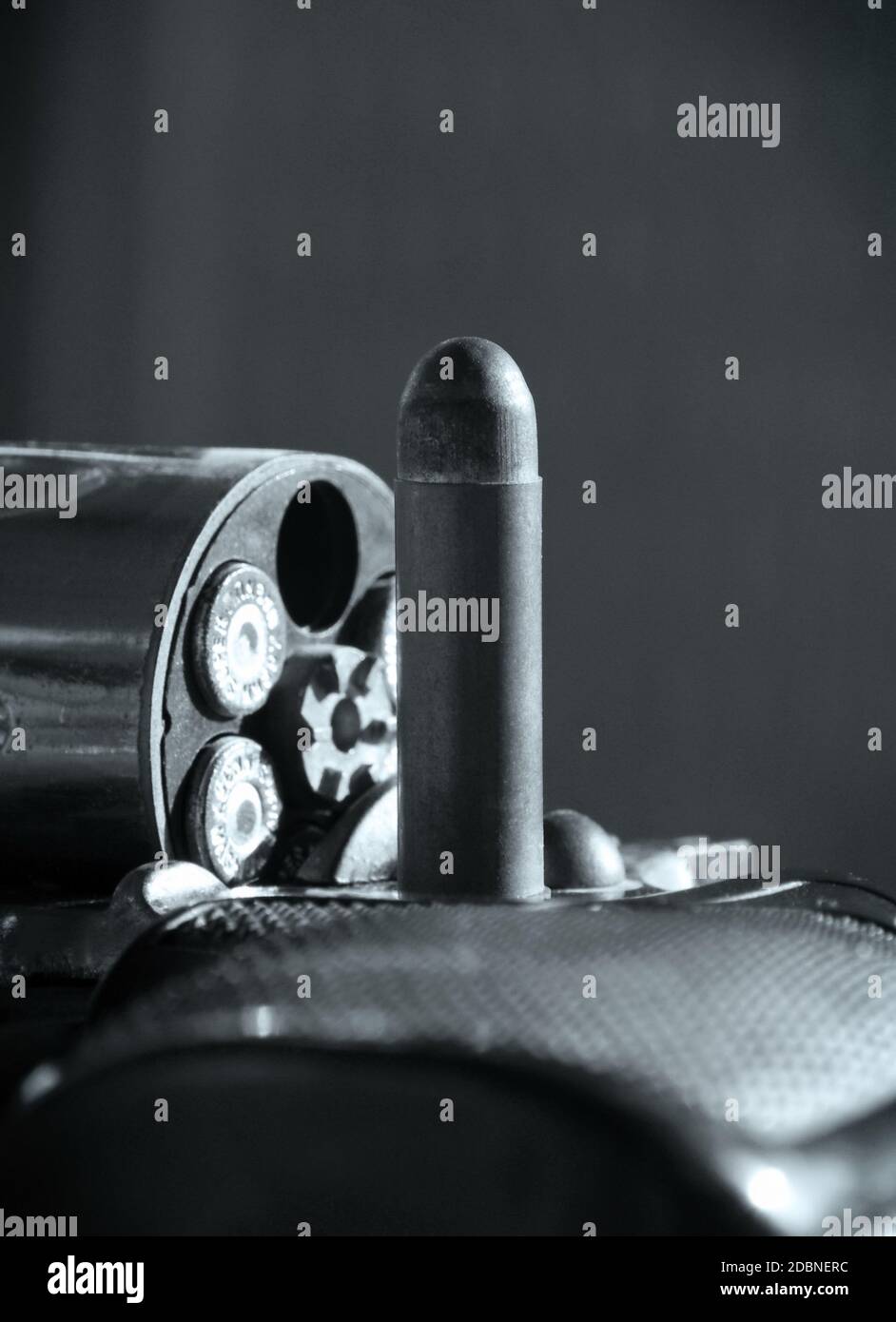 old rusty bullet om the revolver Stock Photo - Alamy