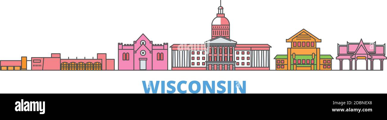 Madison wisconsin historic Stock Vector Images - Alamy