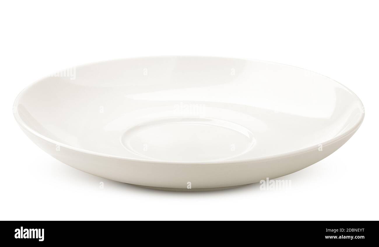 Empty plate, isolated on white background, clipping path, full depth of ...