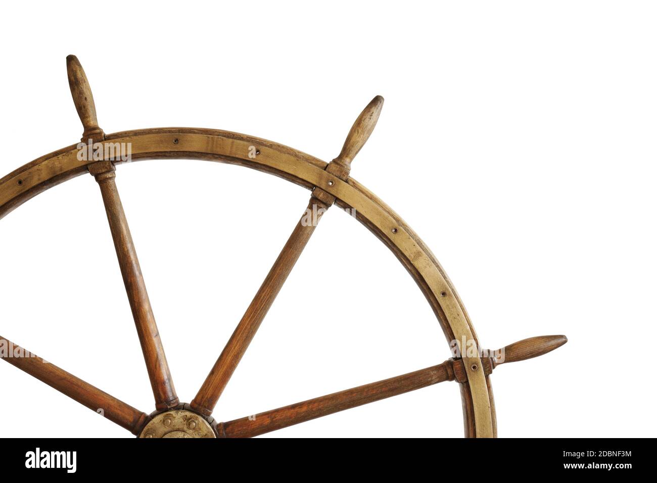 Original Vintage ship rudder isolated on white Stock Photo - Alamy