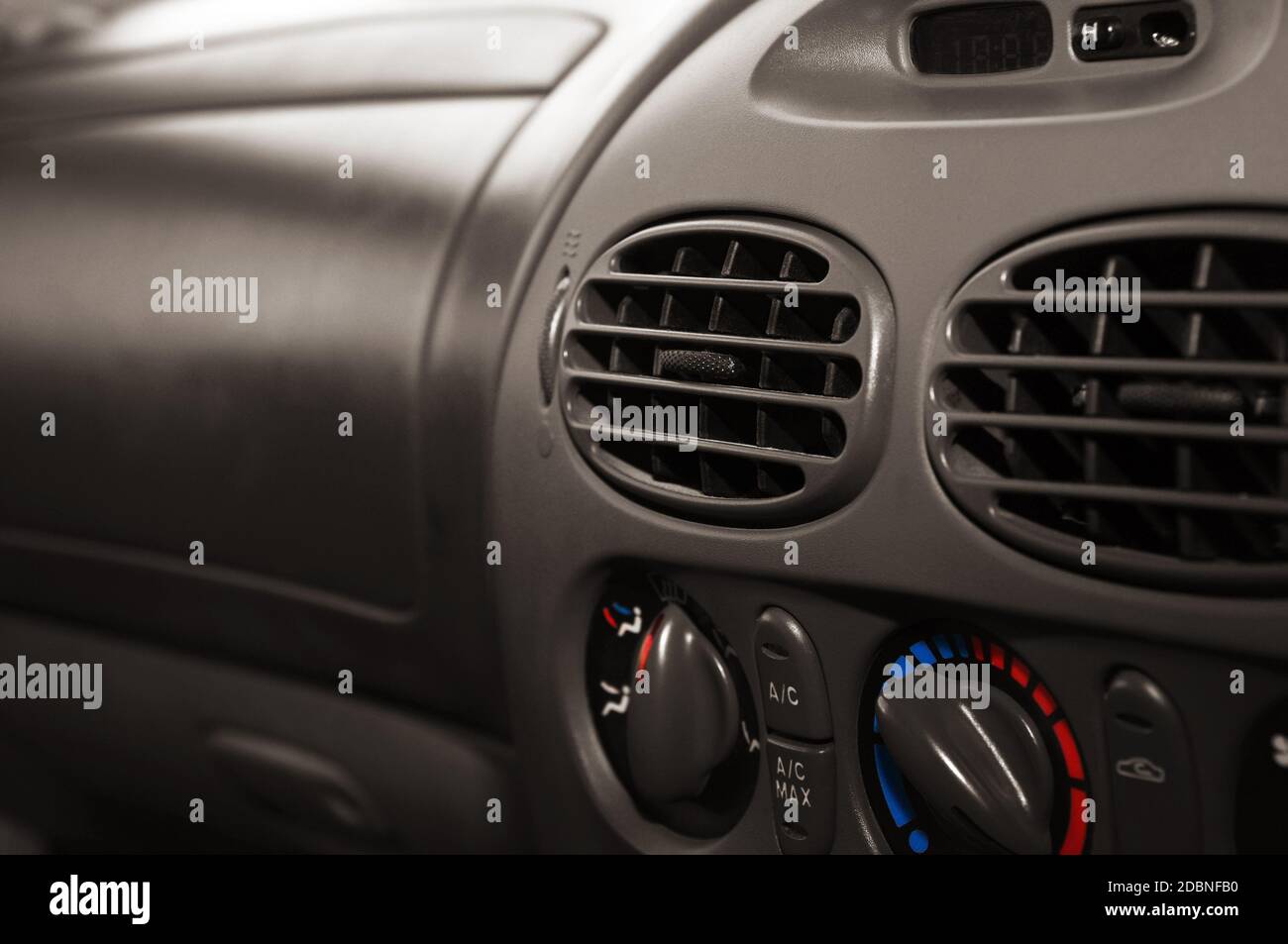 car interior.air conditioner. very shallow DOF Stock Photo - Alamy