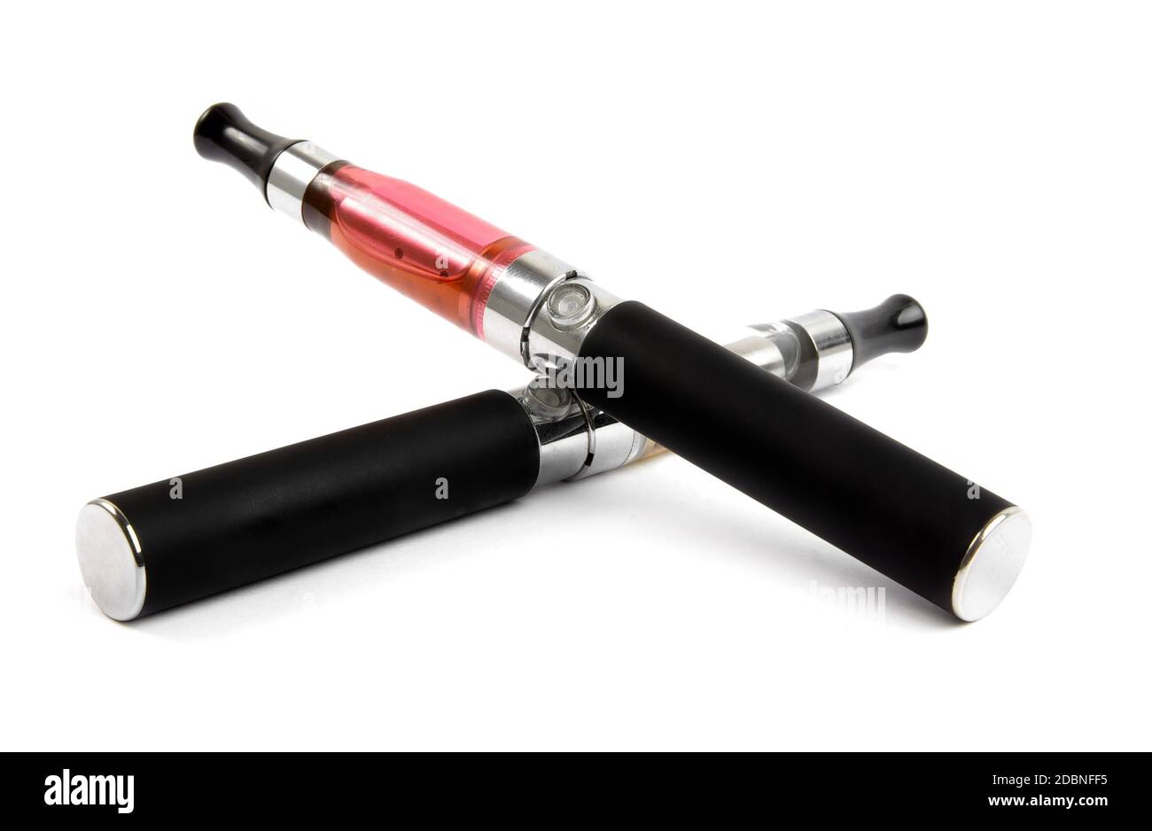 big electronic cigarettes isolated on white Stock Photo - Alamy